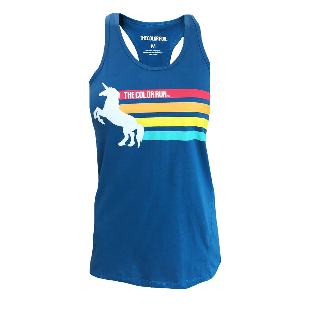 Unicorn Stripe Tank – The Color Run Store